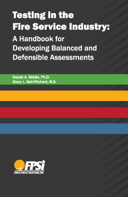 Testing in the Fire Service Industry: A Handbook for Developing ...