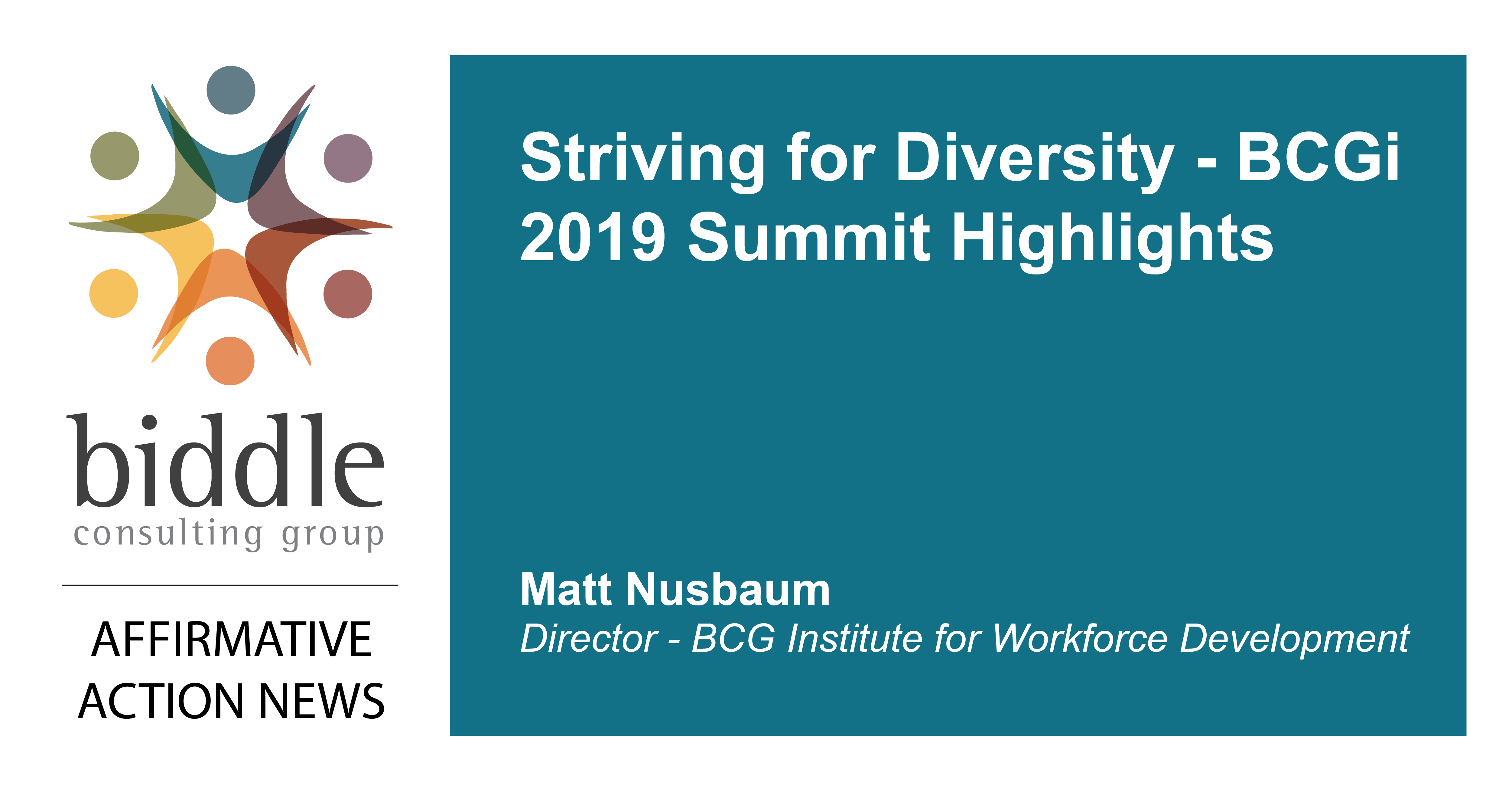 Striving for Diversity – BCGi 2019 Summit Highlights » Biddle ...